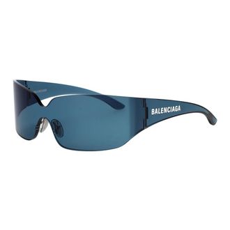 Balenciaga Bb0421S Shield Sonnenbrille - - Accessories - unisex - Blau - ONE SIZE