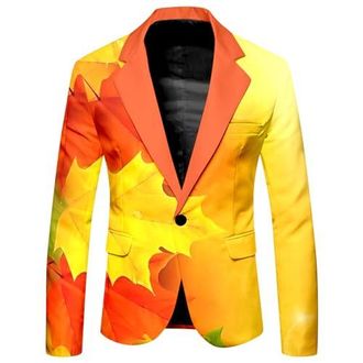 Generic Veste arc-en-ciel pour homme - Costume CSD - Blazer slim fit Pride Month - Veste de costume attrayante pour carnaval, festival, d&eacute;fil&eacute;, 009, XXL
