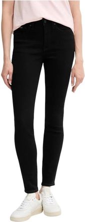 Calvin Klein Jeans Femme, Jeans, Noir, Taille: W27 L32 Jean Skinny Taille Haute avec Fermeture &Eacute;clair et Bouton