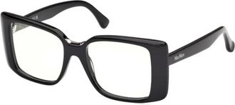 Max Mara Femme, Accessoires, Noir, Taille: 52 MM Rectangular Eyeglasses