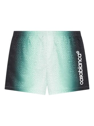 Casablanca short de bain à logo - Vert