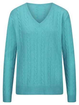 Peter Hahn V-Pullover Peter Hahn t&uuml;rkis
