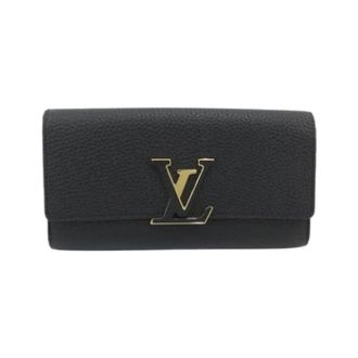 Louis Vuitton Portefeuille long (bi-pli) doccasion - Femme - Pre-owned - Noir - Taille: ONE Size