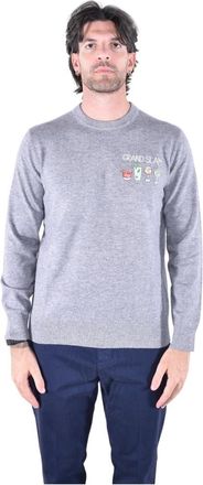 MC2 Saint Barth Heron Light Rundhals-Pullover - - Knitwear - Herren - Grau - M