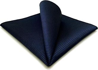 Shlax & Wing Carré de poche homme couleur unie bleu marine nouveau