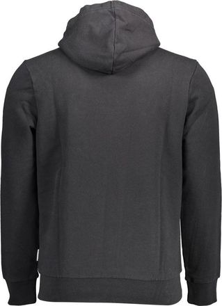 Napapijri Logo-Printed Cotton Hoodie - Black