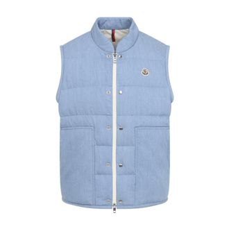 Moncler Homme, Vestes, Bleu, Taille: M Heceta Gilet