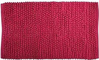 MSV 141385 Badematte, Baumwolle, Rot, 50 x 30 x 30 cm