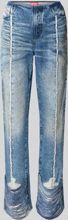 Diesel Straight Fit Jeans mit markanten Kontrastn&auml;hten