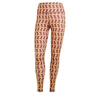 adidas Womens Legging 7/8 x Farm Rio, Semi Spark/Shadow Red, L