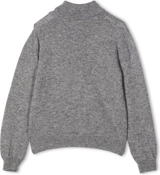 Fay Wool-Blend Turtleneck Sweater - Gray