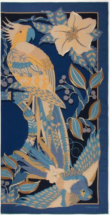 Ferragamo Ferragamo Schal Amazzonia Aus Cashmere blau
