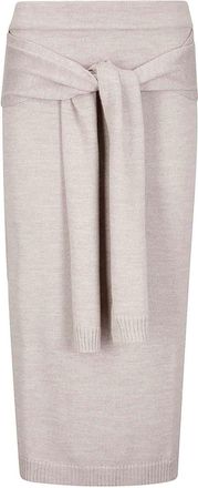 Christophe Lemaire Jupe Midi - Taupe