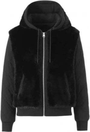 Mackage Femme, Sweatshirts et sweats &agrave; capuche, Noir, Taille: 40 FR Blouson r&eacute;versible