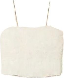 Twinset Femme, Tops, Blanc, Taille: 40 FR Top en tulle avec micro volants