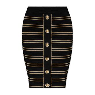 Balmain Rock mit Lurexfaden - - Skirts - Damen - Schwarzk - S