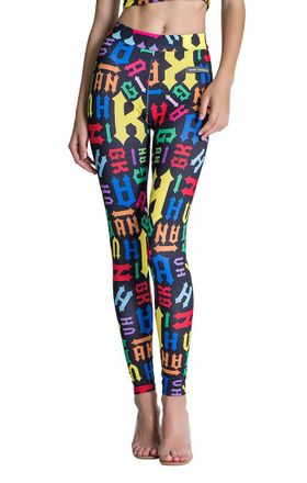 Gianni Kavanagh Damen Multicolor Disorder Leggings, bunt, XL