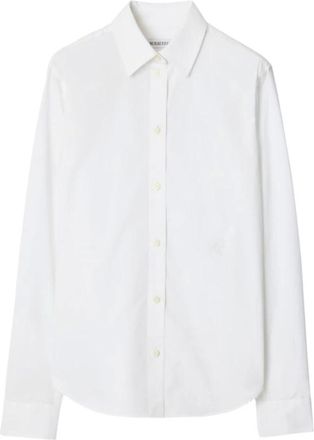 Burberry Femme, Blouses et Chemises, Blanc, Taille: 30 FR Chemise Formelle en Popeline de Coton