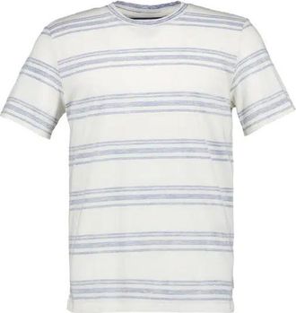 Mustang Jeans Herren T-Shirts beige gestreift