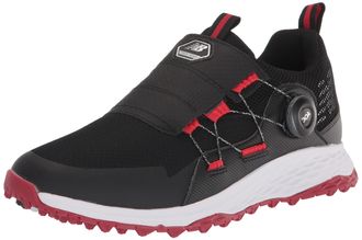 New Balance Herren Fresh Foam Pacesl Boa Golfschuh, Schwarz/Rot, 46.5 EU