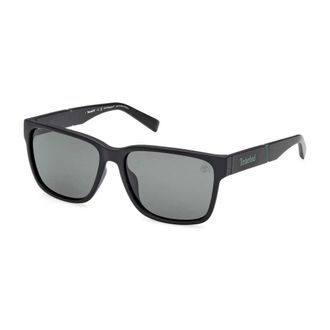 Timberland Homme, Accessoires, Noir, Taille: ONE Size Lunettes de Soleil Polaris&eacute;es Rectangulaires