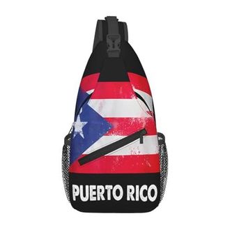 Generic Drapeau De Porto Rico Sac Banane L&eacute;ger Sacs &Agrave; Dos Multifonctionnel Sac &Agrave; Bandouli&egrave;re Pour Cyclisme Randonn&eacute;e Voyage