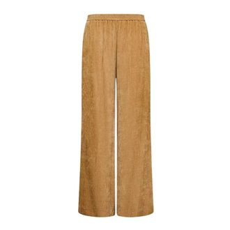 Forte_Forte Needlecord Velvet Palazzo Hose - - Trousers - Damen - Braun - M