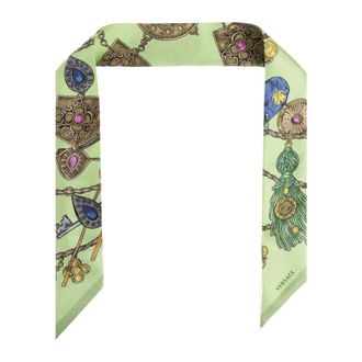 Versace unisex, Accessoires, Vert, Taille: ONE Size Foulard en soie