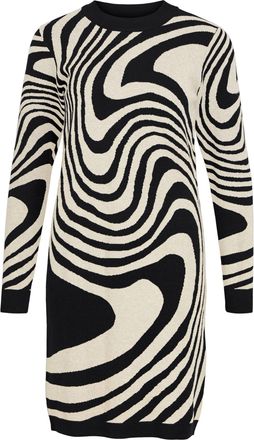 Object OBJRAY L/S Knit Dress AOP NOOS