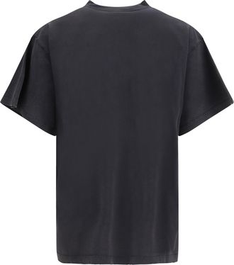 Balenciaga Gradient-Print Cotton T-Shirt - Black