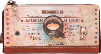 Anekke Damen Große Flexible RFID-Brieftasche WEIßE BRIEFSCHACHTEL, bunt