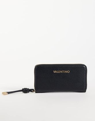 Valentino portefeuille zipp&eacute; Saphira noir