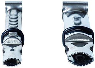 Silikomart Silikomart | Set 2 Wonder Crimper Zangen für Tortendekorationen, Unregelmäßiges Open Eye Design, Edelstahlmaterial, Maße 17 mm - 12 mm, Made in Italy