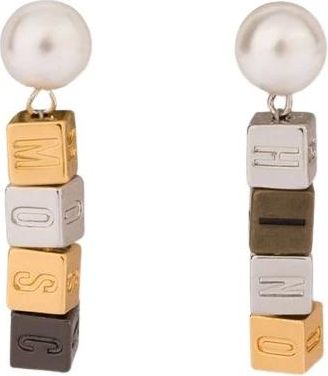 Moschino Femme, Accessoires, Multicolore, Taille: ONE Size Drop Earrings