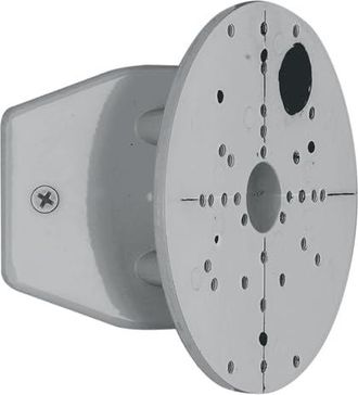 Eglo Au&szlig;enstrahler Eckanbindung, Eckhalterung aus Stahl f&uuml;r Au&szlig;enlampen, Farbe: Silber, &Oslash;: 11,2 cm