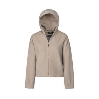 Moorer Femme, Sweatshirts et sweats &agrave; capuche, Beige, Taille: 36 FR SweaT-shirt &agrave; capuche Ambeta