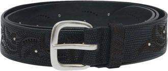 Orciani Homme, Accessoires, Noir, Taille: 95 CM Lizard-embossed Leather Belt