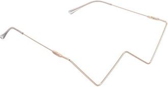 Yardwe Cadre Lunettes Design Métal Léger Décoratif pour Femmes Accessoires Photo Fête