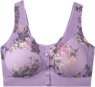 Generic Body blanc imprim&eacute; en dentelle, beau dos, fronc&eacute;, sans affaissement, grande poitrine, seins fins, lilas, 3XL