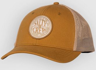 Salty Crew Global Trucker Cap bone brown