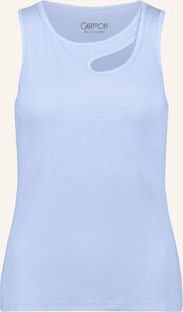 Cartoon Cartoon Top Mit Cut-Out blau