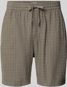 Only & Sons Regular Fit Shorts aus Viskose-Leinen-Mix Modell TEL LATHAM