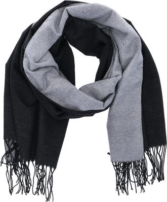 Ant&oacute;nio Damen Schal Soft Cashmera Double face schwarz/grau