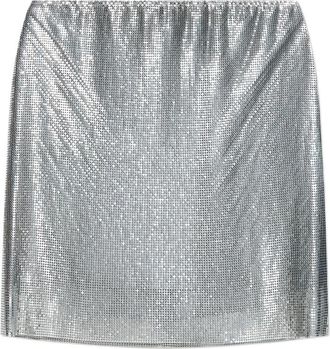 Versace Sequin-embellished Mini Skirt