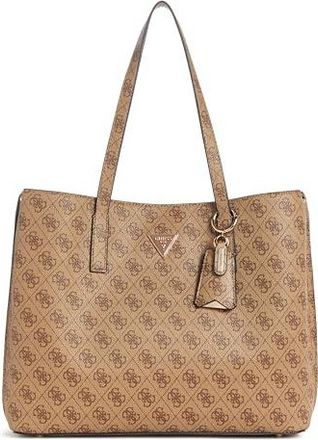 Guess Meridian II Girlfriend Tote Bag Latte Logo