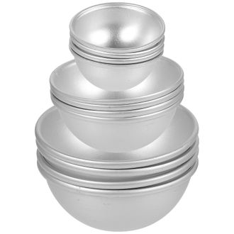 FOMIYES Halbkugel-Kuchenform aus Aluminium, Halbkugel, Backform, Geb&auml;ckform f&uuml;r Schokolade, Kuchen, Pudding, Kuppel, Mousse, handgefertigte Seife, 12 St&uuml;ck