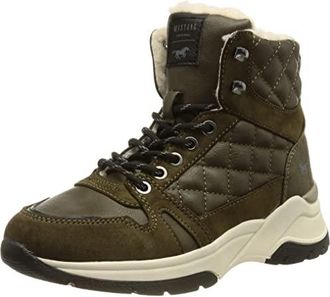 Mustang Jeans Femme 1438-603 Bottines à Lacets, Military, 38 EU
