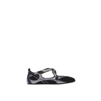 The Attico Femme, Chaussures, Noir, Taille: 37 EU Floor 01 Ballerina Flat