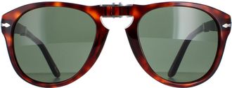 Persol Lunettes De Soleil Persol PO0714 24/31 Havana Vert Pliing 52mm