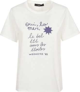 Max Mara Femme, Tops, Blanc, Taille: 38 FR T-Shirt